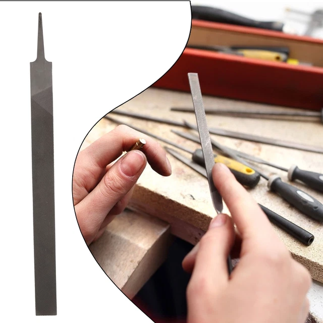 STEEL FILE FLAT File Tooth Wood Carpenter Deburring Grinding Hand Tool ...
