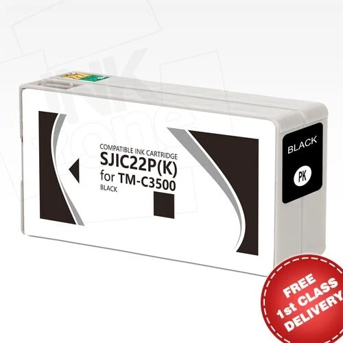 1X BLACK NON-OEM Ink Cartridge Replaces SJIC22P for Epson ColorWorks TM ...