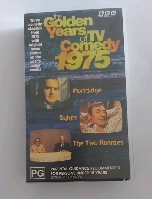 THE GOLDEN YEARS Of TV Comedy 1975 VHS Porridge Sykes The Two Ronnies ...
