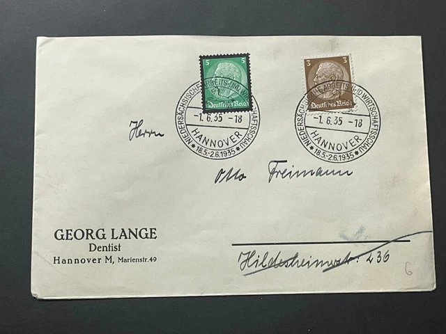 WW2 WWII NAZI German Germany Third Reich cover envelope w special ...