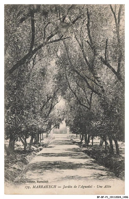 BP-BFP1-0749-MAROC - MARRAKECH - Jardin de l'aguedal - Une allée EUR 6 ...