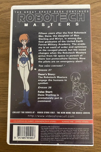 ROBOTECH MASTERS VHS Series 2 Vol 1 Anime Macross Saga Video TESTED £13 ...