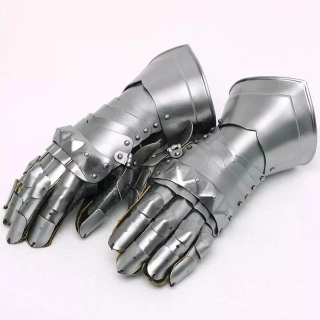 NEW ANTIQUE MEDIEVAL Knight Armor Gloves Warrior Gauntlets Combat ...
