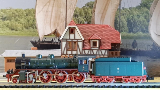 N - MINITRIX 12088 - LOCOMOTIVE VAPEUR TENDER de la SÉRIE S10.2 1207 en ...