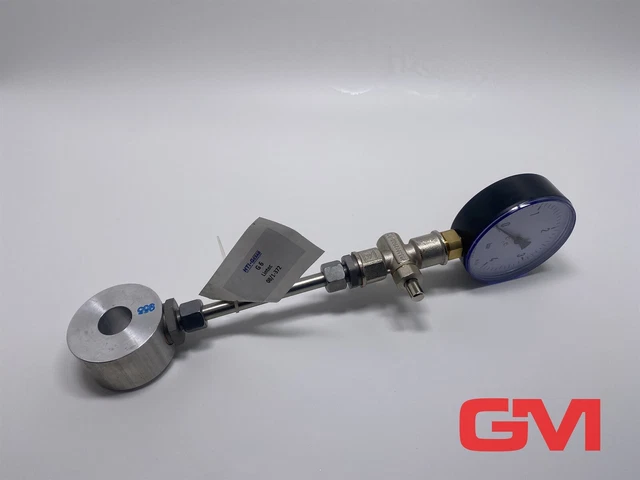 HTI-GESAB WEISHAUPT MANOMETER G6 Pressure Gauge 0-4 Bar Lintec 08/1-372 ...