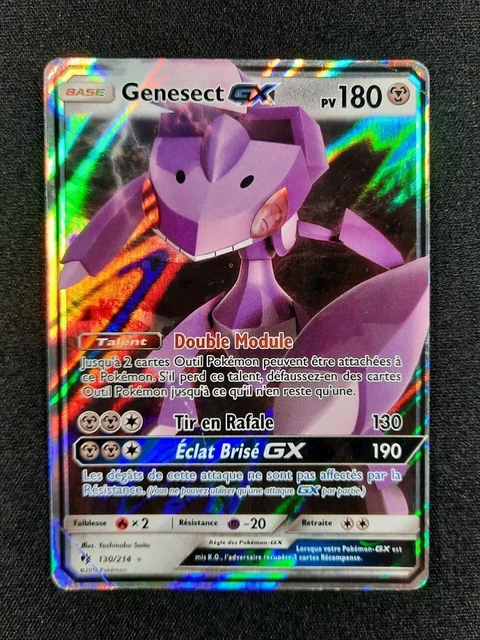 CARTE POKÉMON : Genesect GX Ultra Rare 2018 Tonnerre Perdu 130/214 LP ...