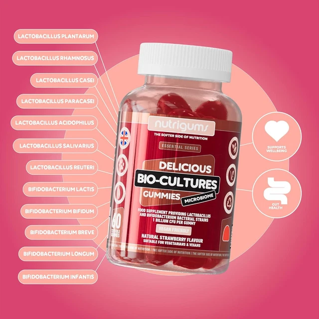 BIO-CULTURES MICROBIOME COMPLEX Gummy | 12 Multi-Strain Probiotics 1 ...