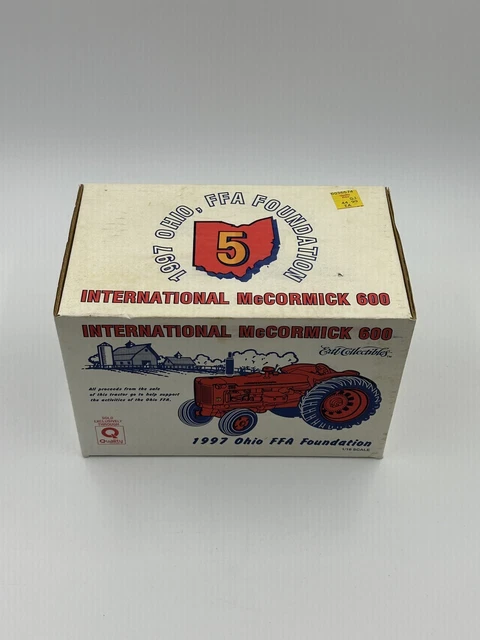ERTL FARMALL 5 McCormick 600 Die Cast Tractor 1997 OH FFA Foundation 1/ ...