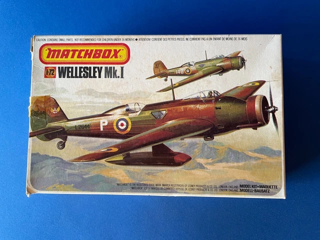 MATCHBOX 1/72 SCALE Vickers Wellesley Mk.I Vintage 1979 Empty Box - No ...