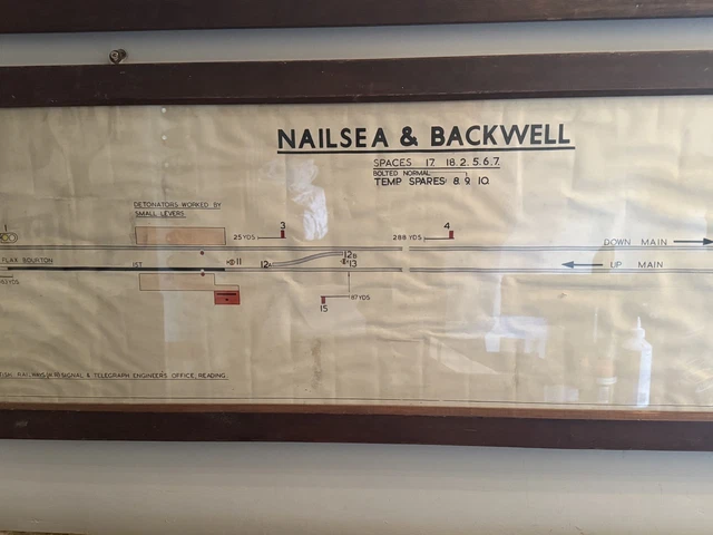 A BR(W) SIGNAL box diagram, NAILSEA & BACKWELL £506.50 - PicClick UK