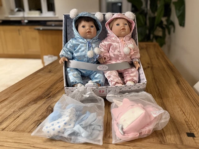 TINY TREASURES REAL life New born Baby Boy Girl Doll Twin Dolls Ruby ...