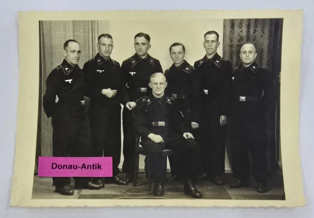 FOTO,PORTRAIT,STUDIO,GRUPPENFOTO,PANZER TRUPPE,TANK,UNIFORM, WEHRMACHT ...