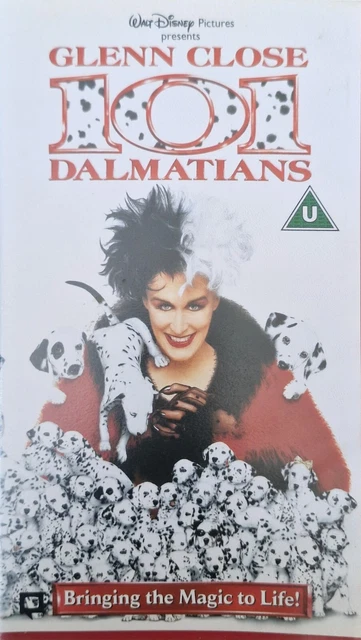 101 DALMATIANS - Live Action (VHS) Glenn Close Bringing the magic to ...