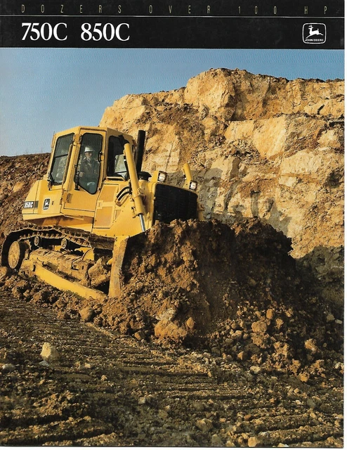 EQUIPMENT BROCHURE - John Deere - 750C 850C - Crawler Dozer - c1995 ...