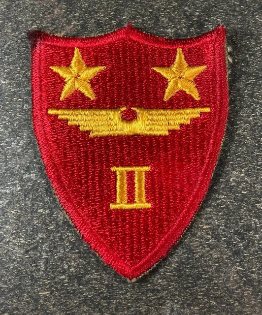 USMC ORIGINAL WWII Marine 2nd Air Aircraft Wing Pacific Shoulder Patch ...