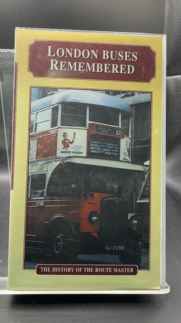 LONDON BUSES REMEMBERED The History of The Route Master VHS Video Tape ...