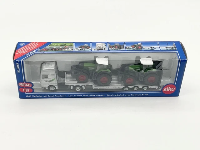 SIKU 1840 ,,TIEFLADER mit Fendt-Traktoren,, Siku Farmer 1:87 ,,NEU in OVP,, EUR 29,95 - PicClick DE