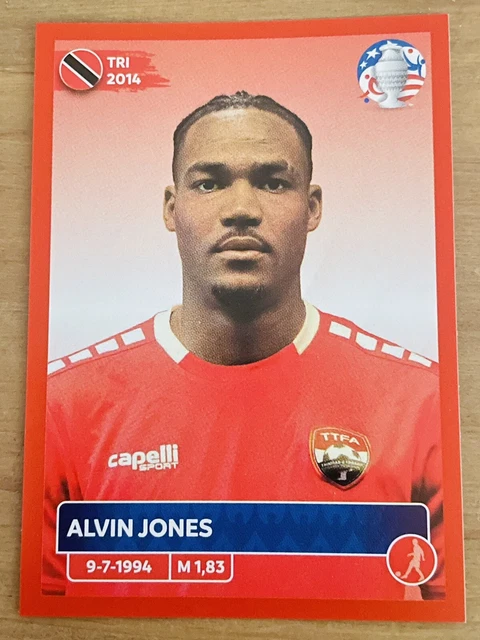 ALVIN JONES TRINIDAD Panini Copa America 2024 RED PARALLEL Stickers ...