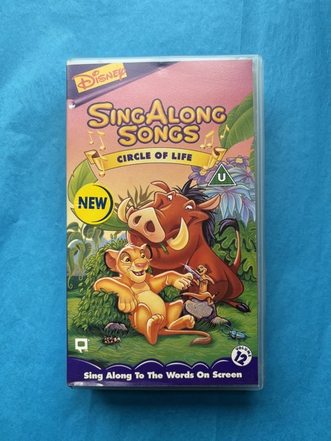 DISNEY SING ALONG Songs Circle of Life Vol. 12 VHS - Lion King Songs ...