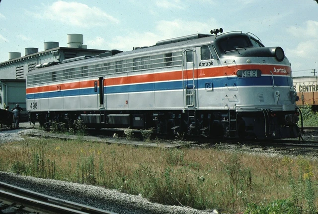 AMTRAK EMD E9 Kodachrome original Kodak Slide EUR 2,78 - PicClick FR