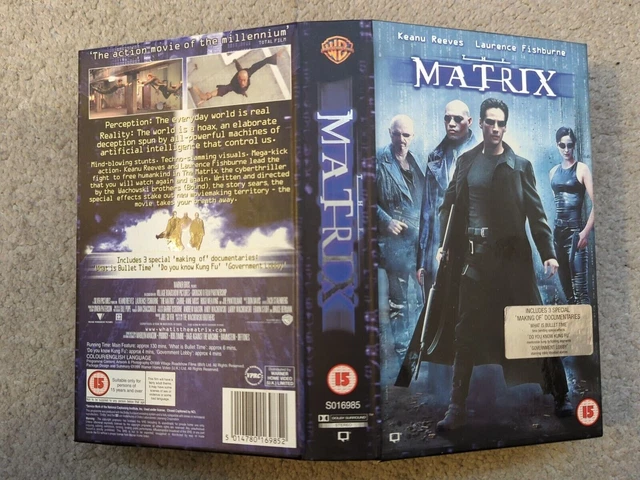 THE MATRIX {1999, Vhs/Pal} Keanu Reeves. Rare Cardboard Case, Oop ...
