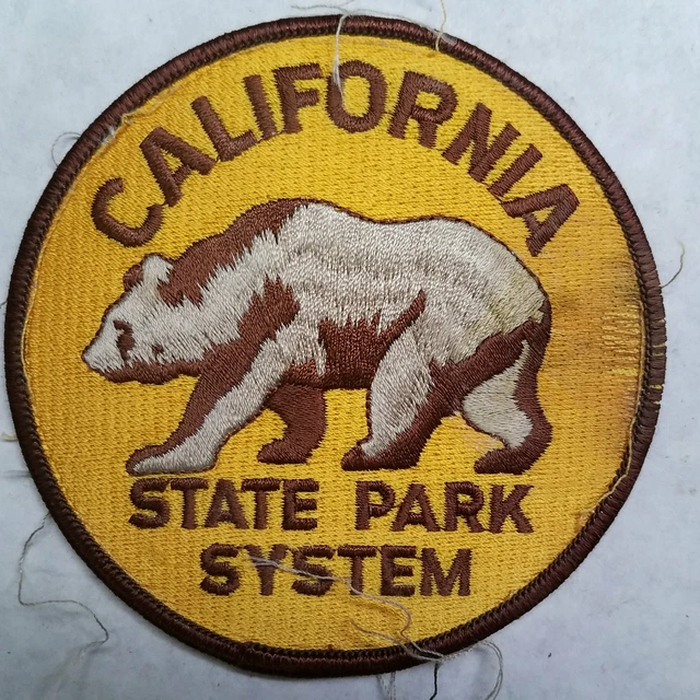 CALIFORNIA STATE PARK System Uniform Patch Tan/brown bear stiching $13. ...