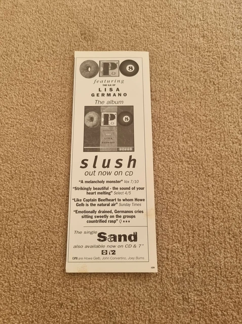 TNEWL17 ADVERT 11X4 Opo Ft The Ilk Of Lisa Germano - The Album £5.99 ...