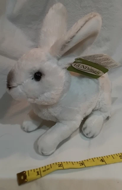GUND GUNDIMALS PLUSH soft toy white Bunny Lapin 4034070 rabbit/Hare £7. ...