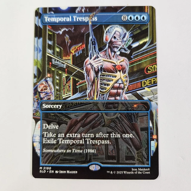 TEMPORAL TRESPASS SECRET Lair X Iron Maiden: Album Art MTG SLD 2190 $29.99 - PicClick CA