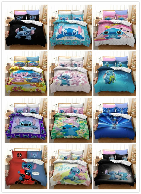 LILO & STITCH Cartoon Lovely Stitch 3D Print Bedding Set Duvet Cover ...