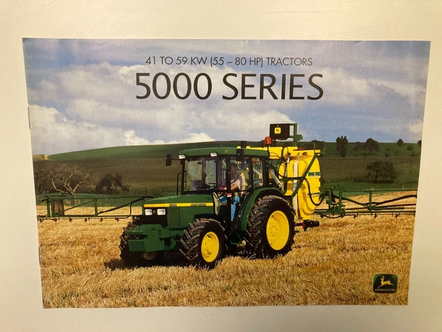 JOHN DEERE 5000 series tractor sales brochure. 7 pages, very good ...