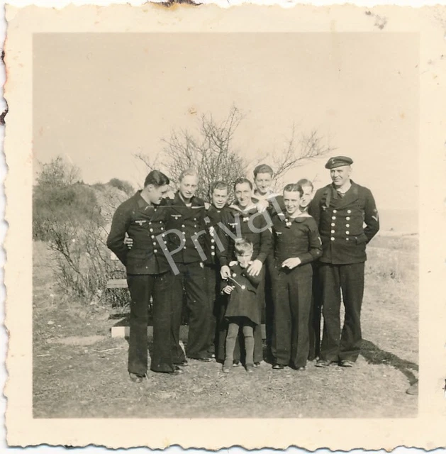 FOTO KRIEGSMARINE SOLDATEN Uniform Gruppenfoto Jugend Nachwuchs M1.73 ...