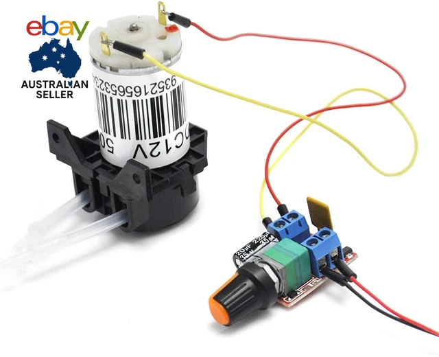 12V DC DOSING Pump Peristaltic Dosing Head with Connector for Arduino ...