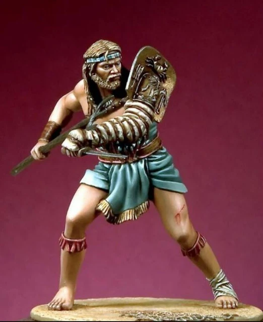 PEGASO MODELS 54MM Roman Gladiator Retiarius White Metal Figure Kit 54 ...