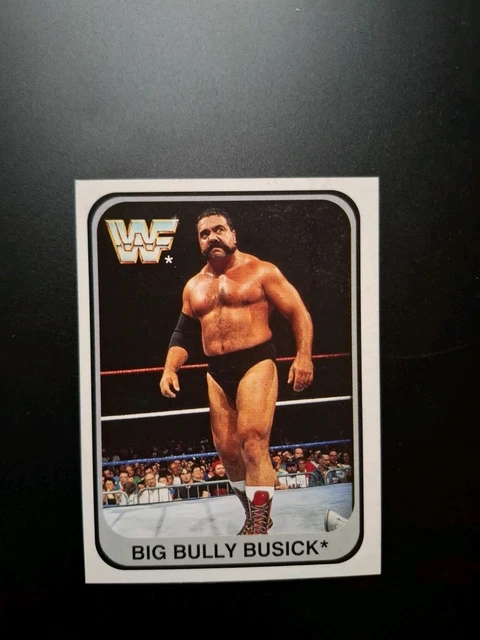 BIG BULLY BUSICK 1991 Merlin Card WWE WWF Wrestling - German Version $7 ...