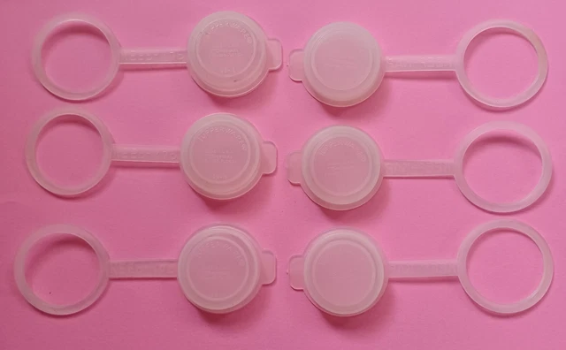 TUPPERWARE KEEP-KAP SHEER Lid Soda Pop Water Bottle Cap Vintage Lot of ...
