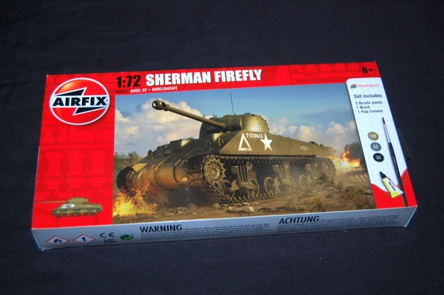 AIRFIX 1/72 SCALE M4 Sherman Firefly Vc Tank Model Kit Gift Set EUR 5 ...