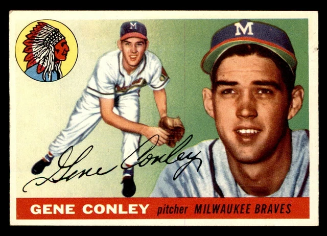 1955 TOPPS BASEBALL #81 Gene Conley EX/MT *f4 EUR 18,50 - PicClick FR