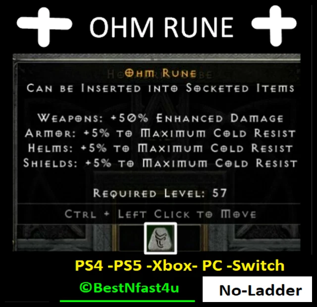 NL SC - OHM RUNE PC-XBOX-PS4-PS5-SWITCH Diablo 2 Res D2R NON £3.49 - PicClick UK