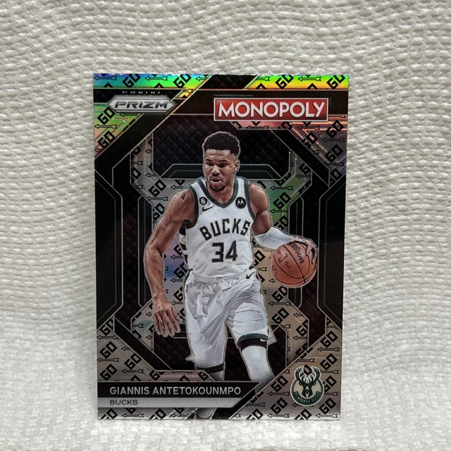 2023-24 PRIZM MONOPOLY PS5 Giannis Antetokounmpo Go Space Milwaukee ...