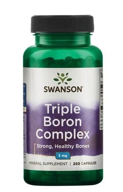 SWANSON TRIPLE-BORON COMPLEX 3 Mg 250 Capsules £8.57 - PicClick UK