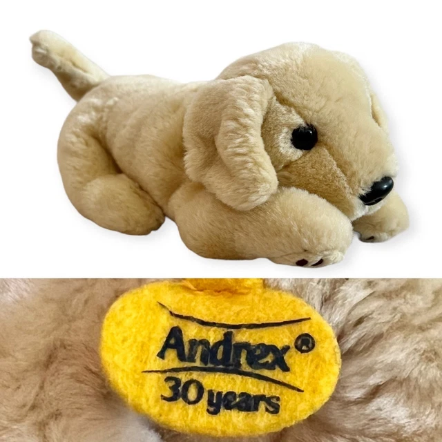 ANDREX PUPPY DOG Soft Toy 30 Year Anniversary Vintage 2002 8" Labrador ...