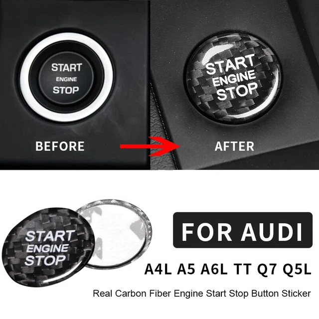 IGNITION ENGINE START PUSH BUTTON SWITCH STICKER For AUDI A5 Q5 Q7 ...
