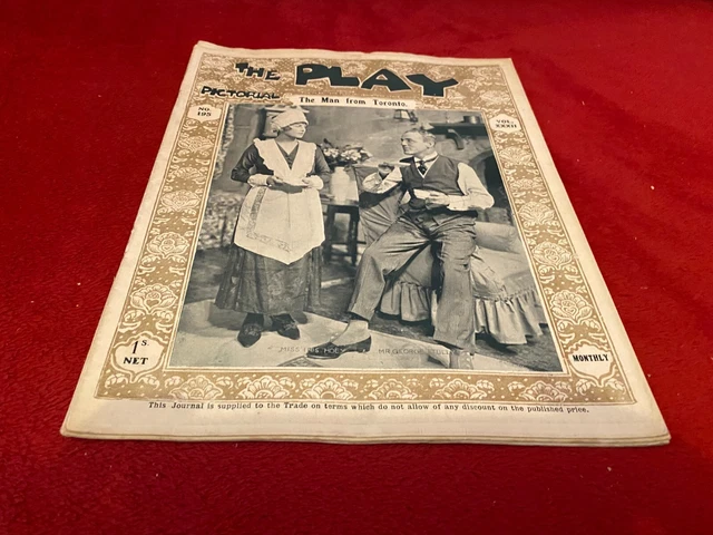 PLAY PICTORIAL MAGAZINE #195 The Man From Toronto : Iris Hoey. George ...