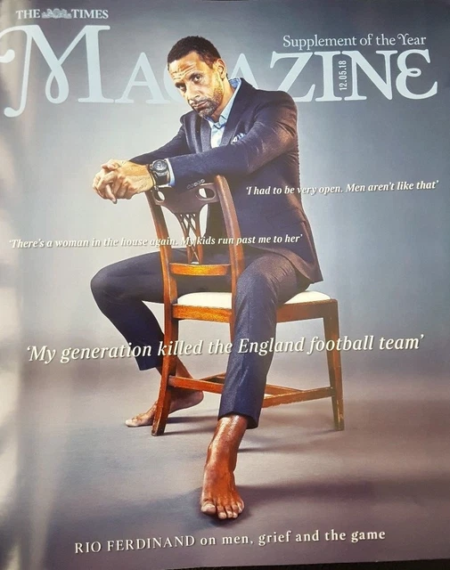 TIMES MAGAZINE. RIO FERDINAND. ANTONY GORMLEY.MEGHAN MARKLE. UK ...