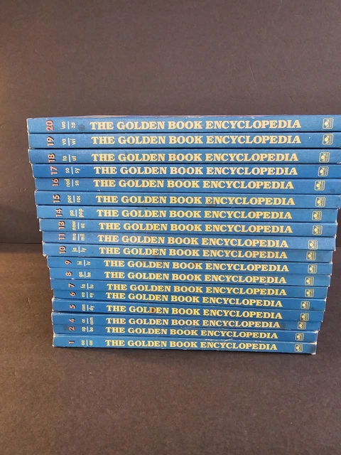 THE GOLDEN BOOK Encyclopedia Set of 18 (Missing Vol 3&12) Pre-Owned $42 ...