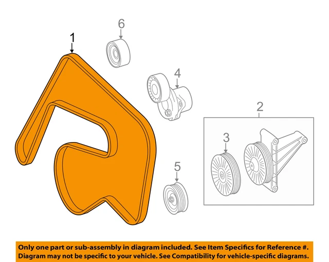 MERCEDES MERCEDES-BENZ OEM Sprinter 3500-Serpentine Drive Fan Belt ...