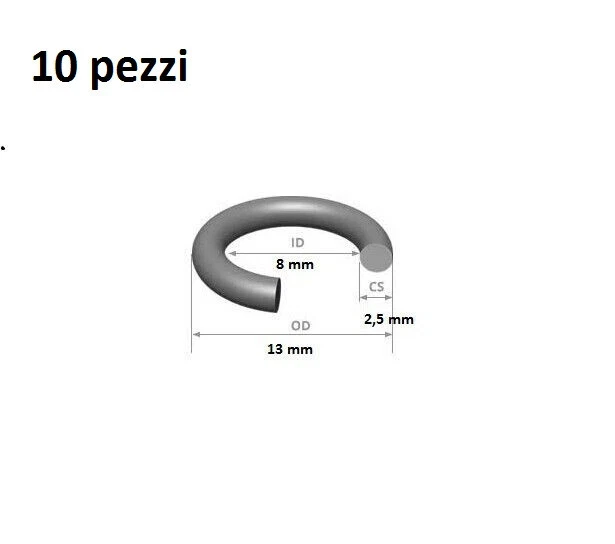 10 PZ O-RING Gommini Guarnizioni Pompa Common Rail Mercedes Bmw 0445 ...