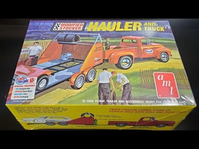 AMT/ MPC AMT1310/12- 1/25 1953 Ford Pickup Modified Stocker Hauler And ...