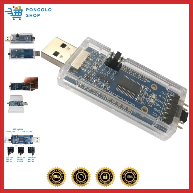 USB TO TTL Adapter Built-in FTDI FT232RL IC for Debugging and ...